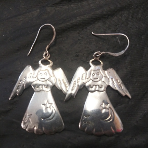 Jewelry | Vintage Sterling Silver Paj 925angel Earrings | Poshmark